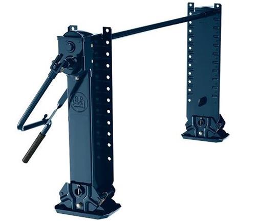 Trailer support leg set 750mm with S foot (BPW) - Landing legs - Kraker ...